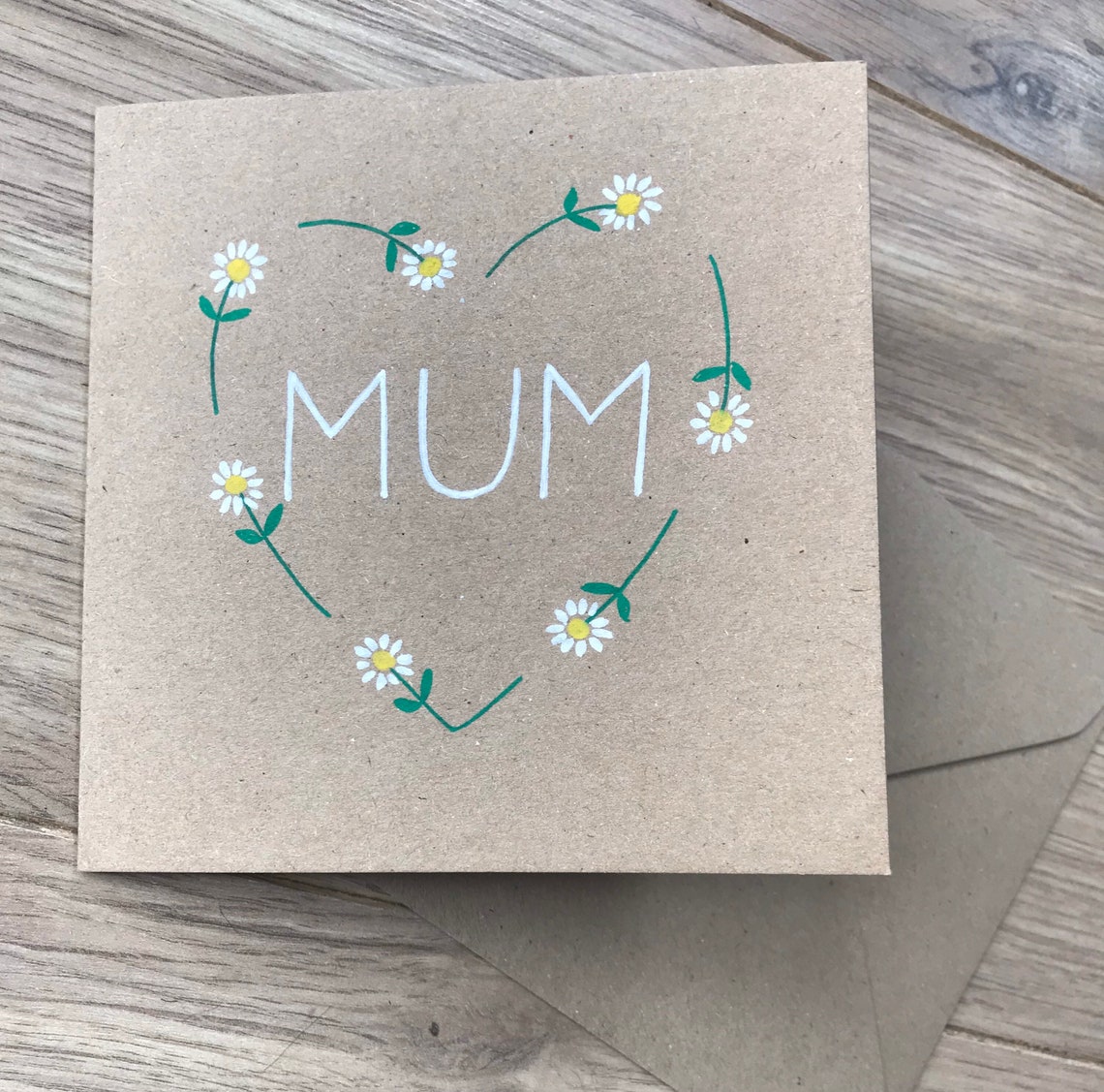Daisy Mum Card Daisy Mothers Day Card Mum Card Mummy | Etsy