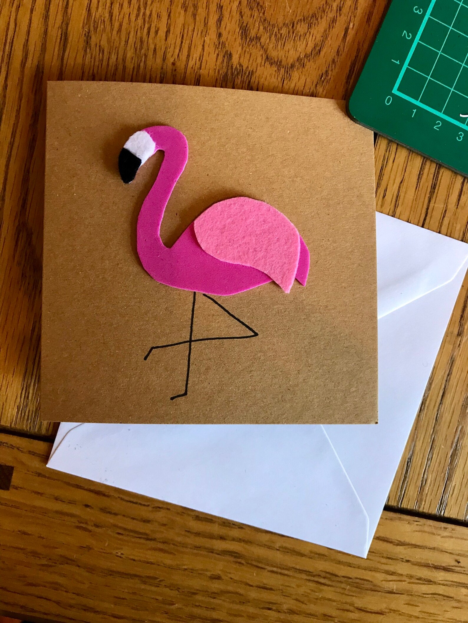 Flamingo Card Flamingo Birthday Card Childrens Birthday | Etsy