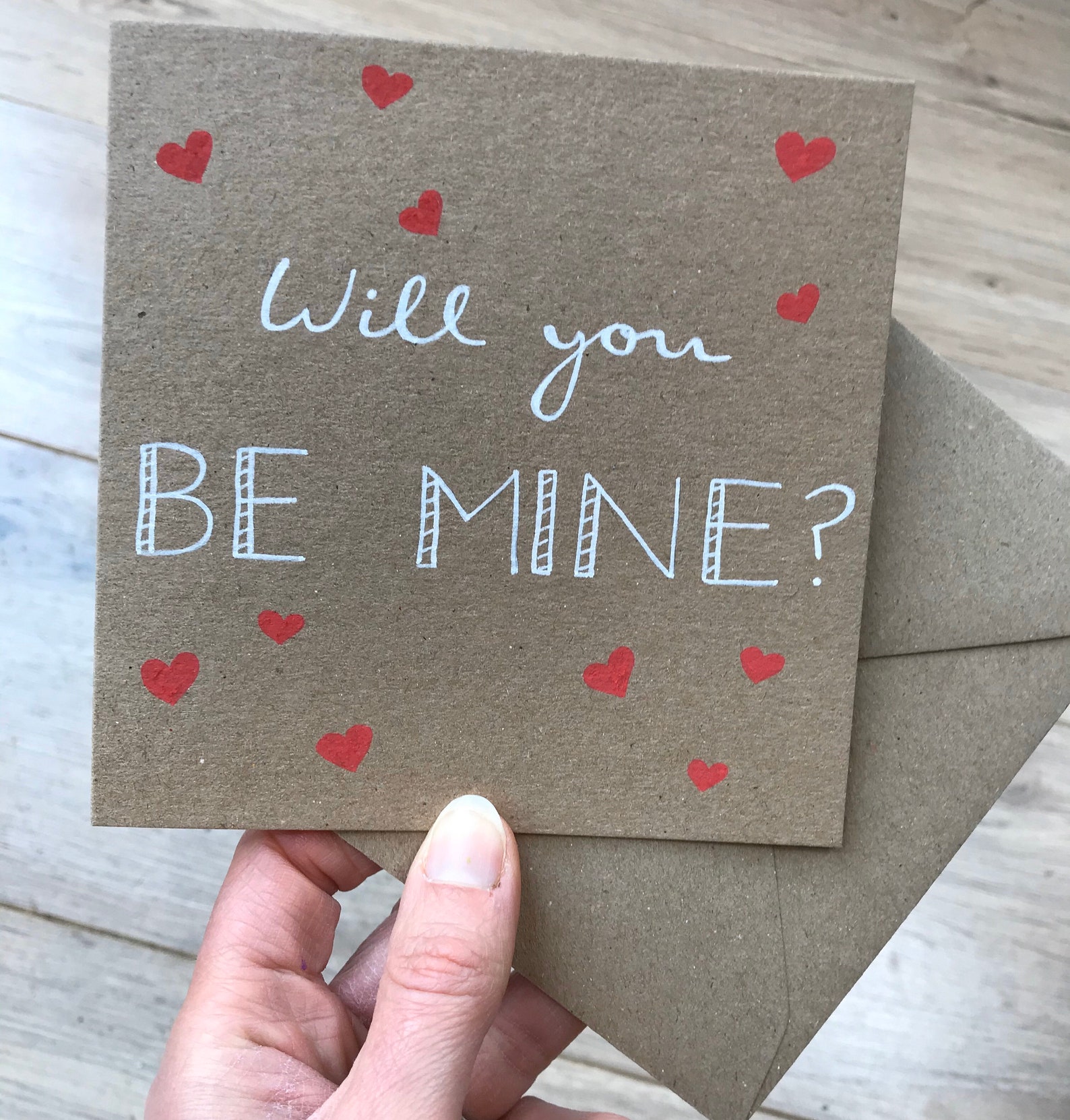 Will You Be Mine Card Be Mine Proposal Card Valentines - Etsy
