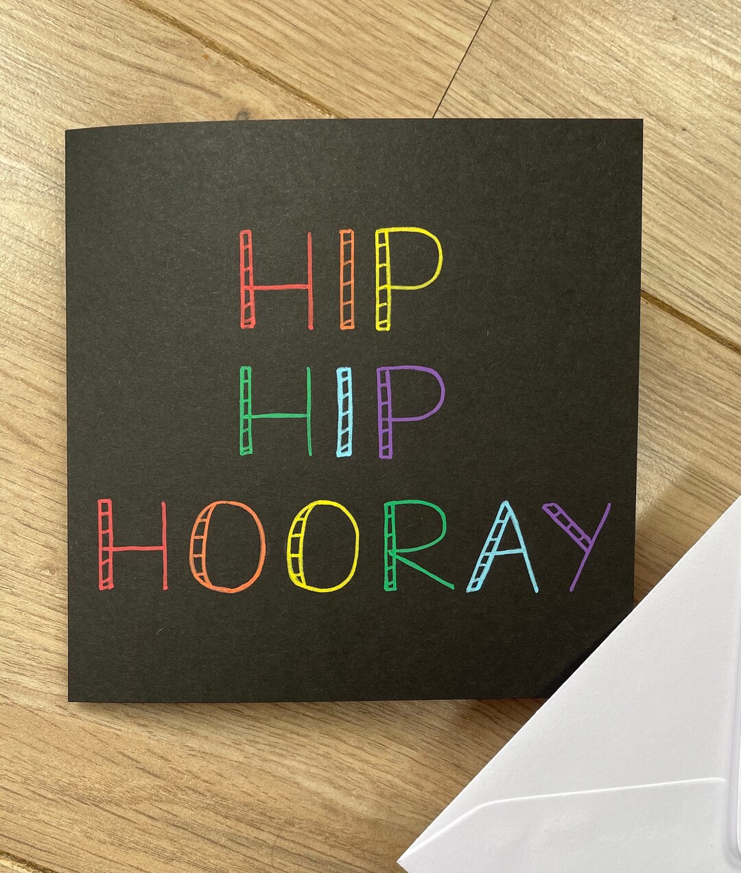 Hip Hip Hooray Card - Birthday Card - Congratulations Card - Well Done ...