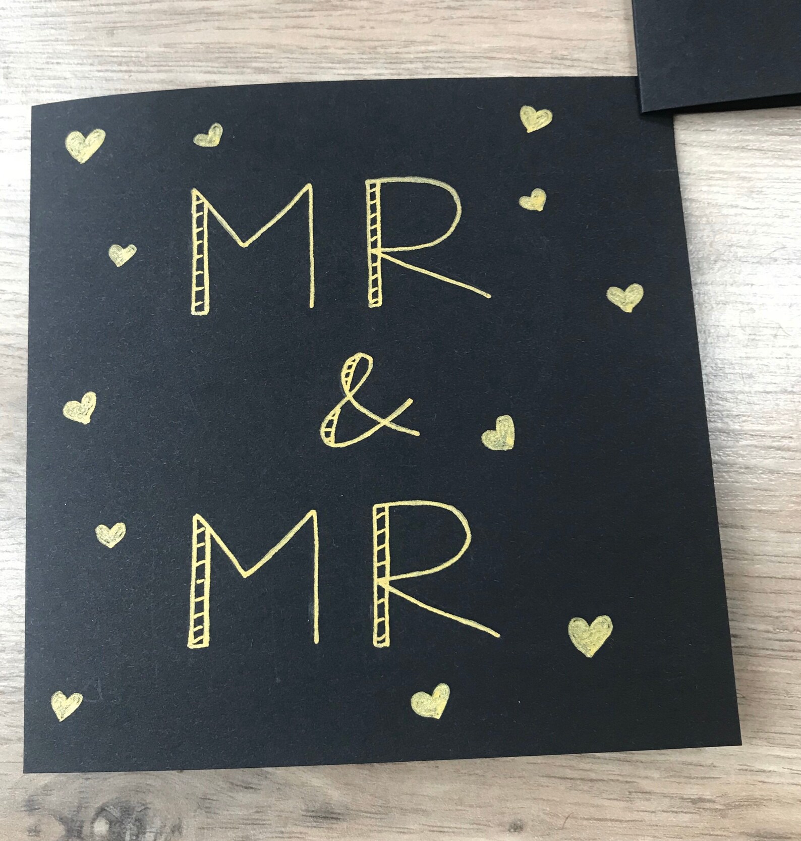 Mr and Mr Card Wedding Card Personalised Card Male | Etsy