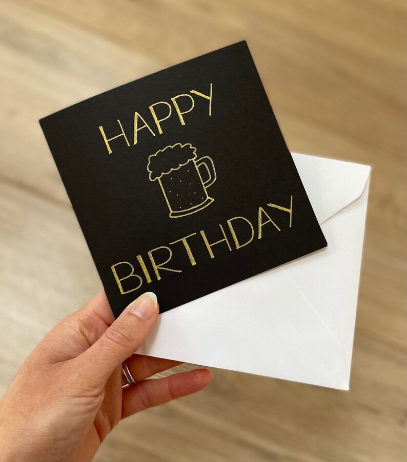 Beer Birthday Card Birthday Card Ale Birthday Card Lager - Etsy