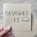 Smashed It Card Well Done Card Congratulations Card Great Job Card Fist ...