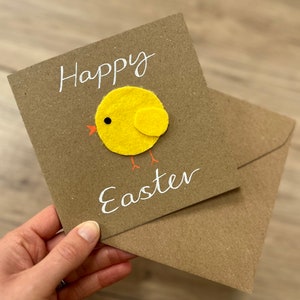 Easter Chick Card - Happy Easter Card - Chick Card - Easter Greetings ...