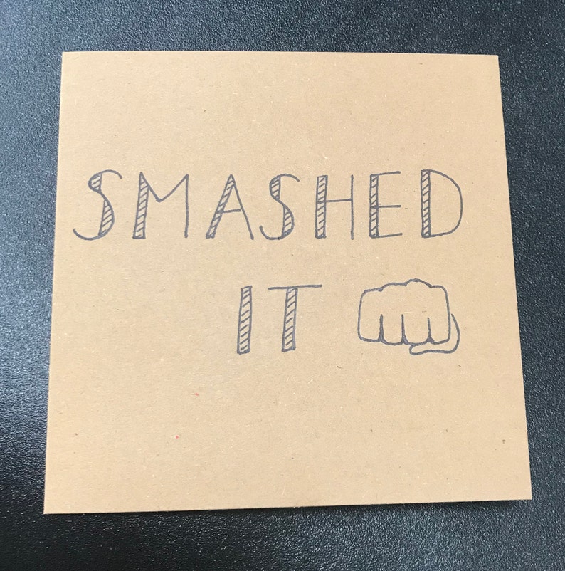 Smashed It Card Well Done Card Congratulations Card - Etsy