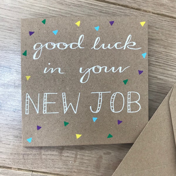 New Job Card - Etsy