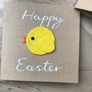 Easter Chick Card - Happy Easter Card - Chick Card - Easter Greetings ...