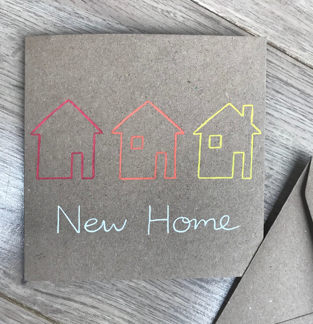 Rainbow New Home Card - New Home Card - New House - Moving Home ...