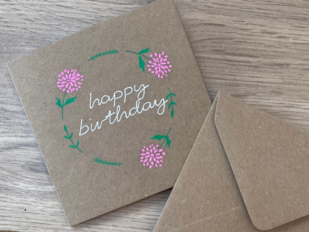 Chrysanthemum Birthday Card - Chrysanthemum Card - Birthday Card ...