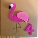 Flamingo Card Flamingo Birthday Card Childrens Birthday - Etsy