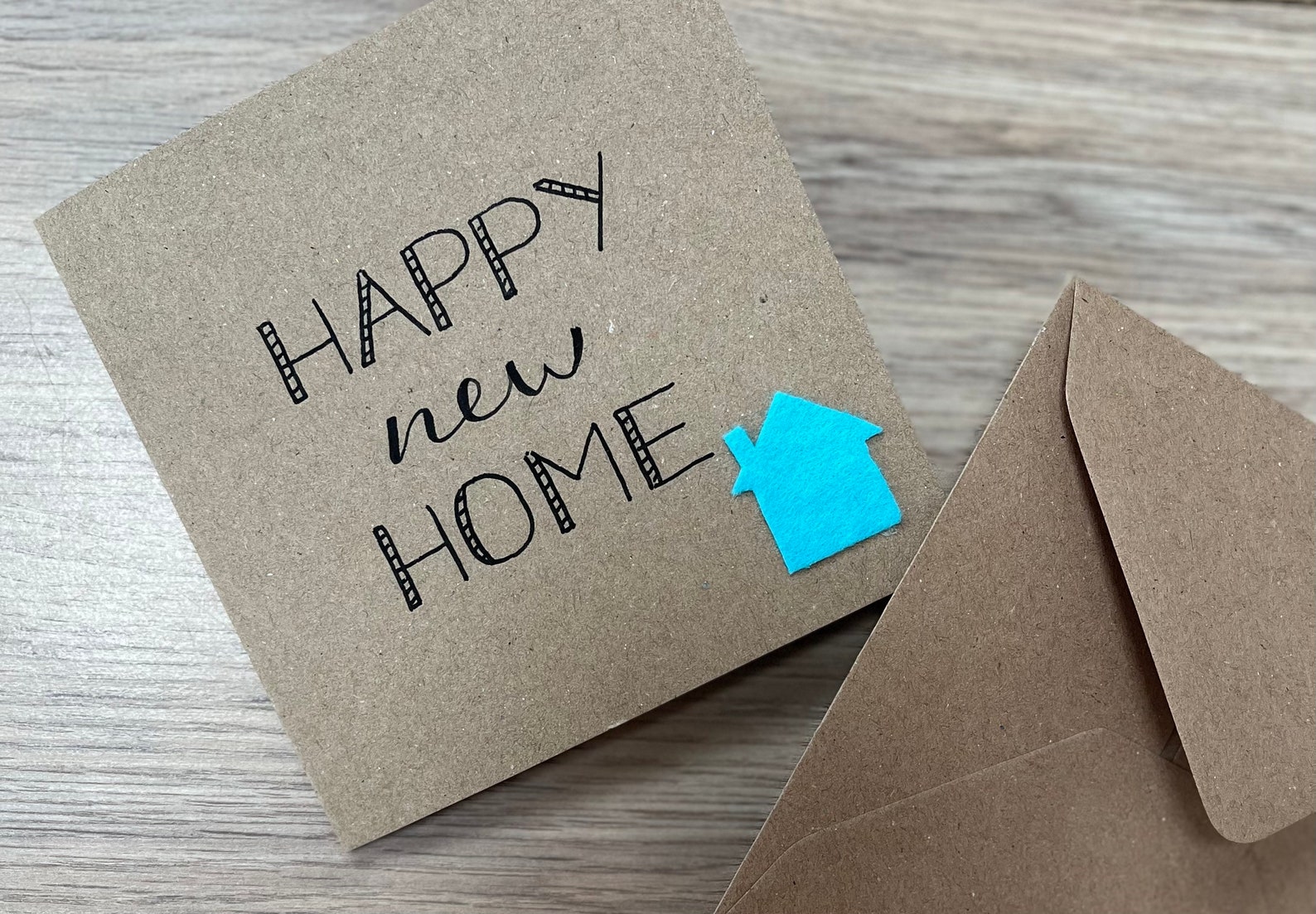 Happy New Home Card - New Home Card - New House Card - Moving Home Card ...