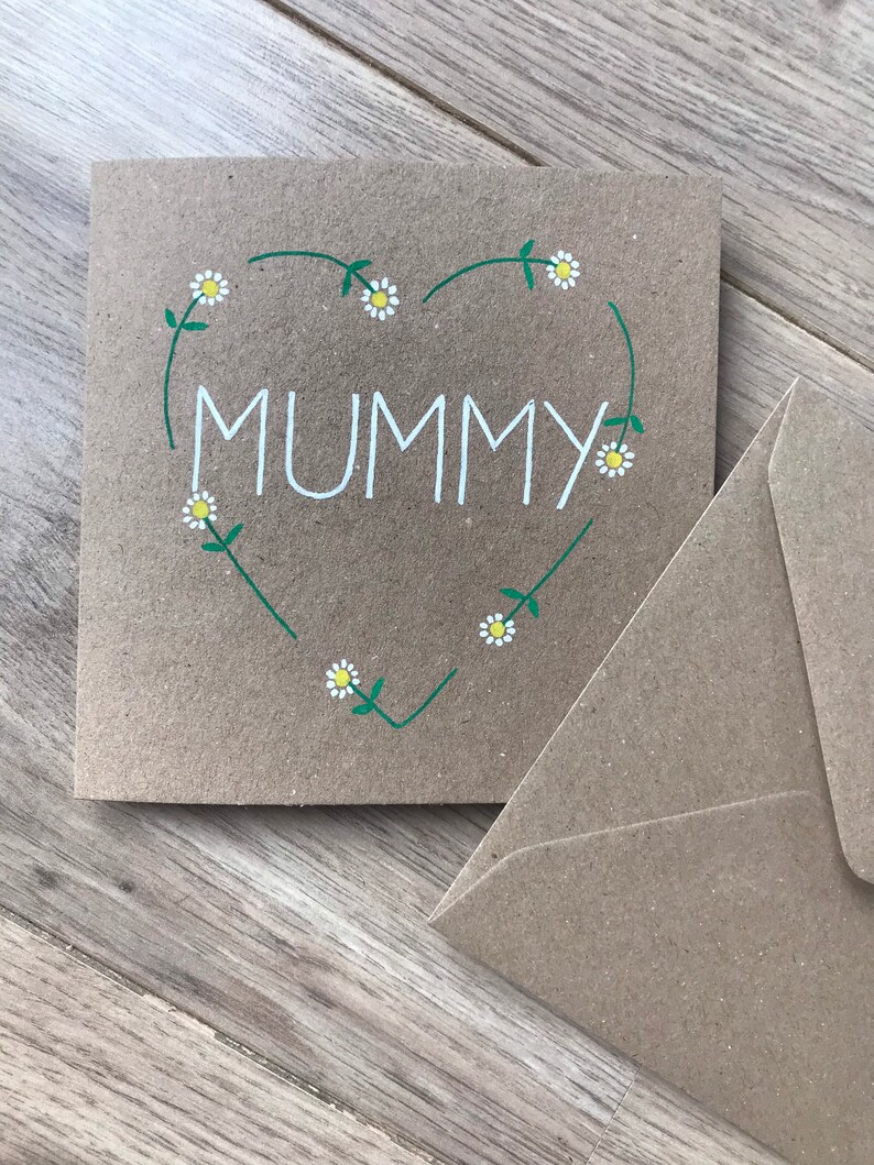 Daisy Mum Card Daisy Mothers Day Card Mum Card Mummy | Etsy