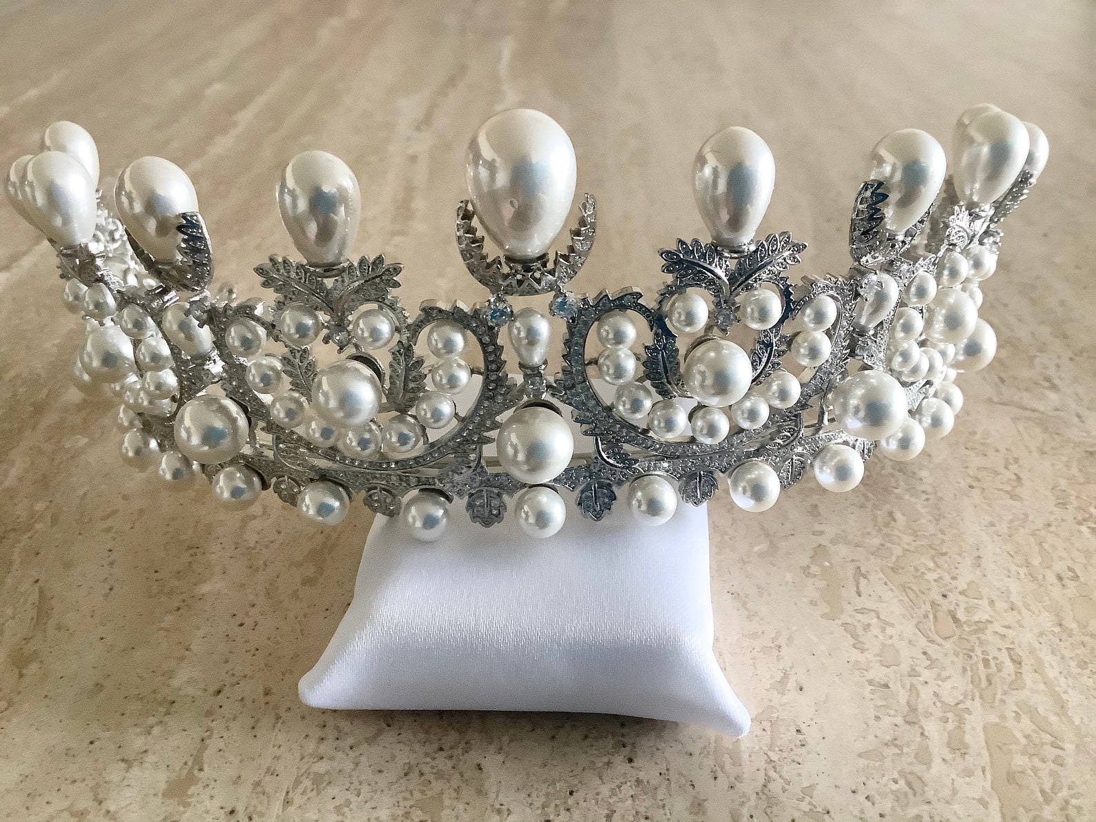 Empress Eugenie of France Pearl Tiara Crown Style Emperor Napoleon III ...
