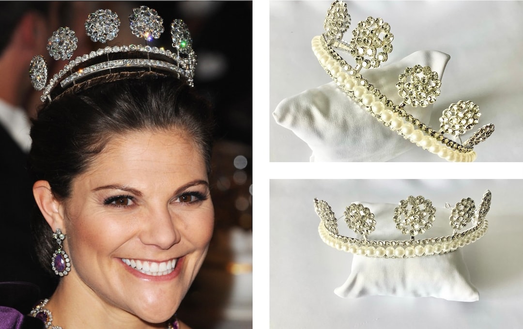 Sweden Button Tiara Crown Royal Tiara Crown Sweden Royal Tiara Style ...