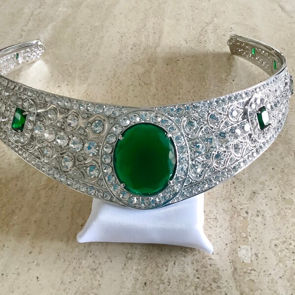 Emerald Tiara - Etsy