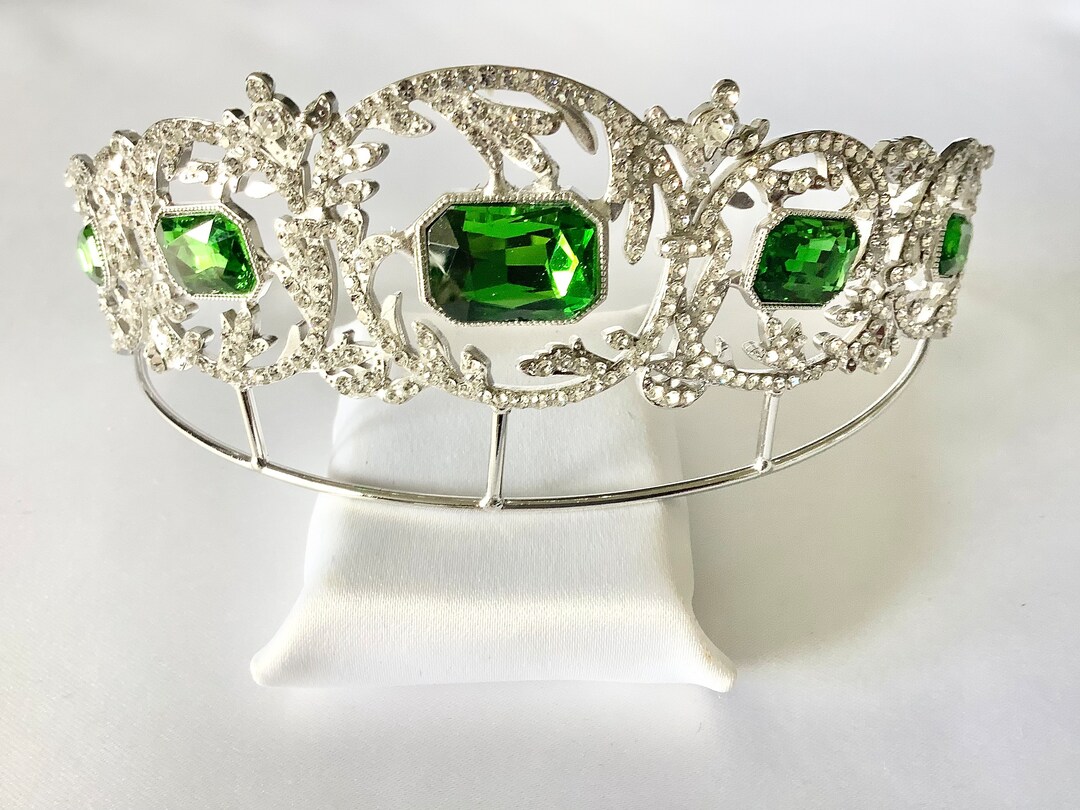 The Habsburg Peridot Parure Tiara Crown Royal Tiara - Etsy