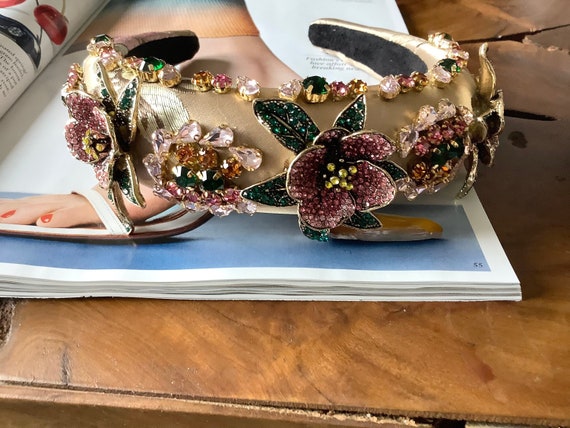Fleur LUXE Luxury High End Headband Embellished Headband | Etsy