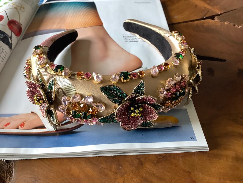Fleur LUXE Luxury High End Headband Embellished Headband | Etsy