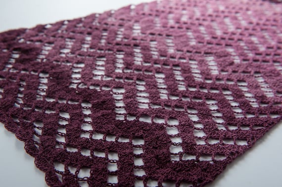 Zigzag-lace Crochet Pattern english/french/dutch | Etsy