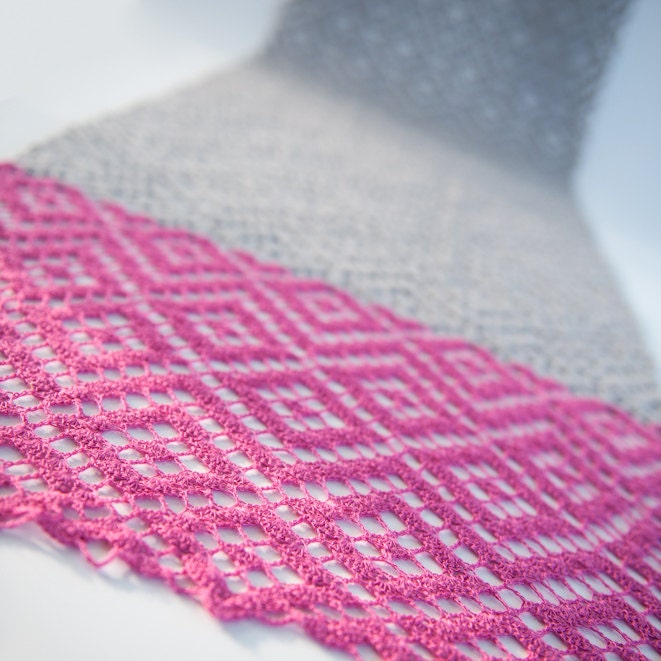 Diamond-lace - Crochet Pattern - Etsy