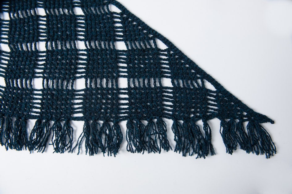 Square-lace Triangle - Crochet Pattern - Etsy