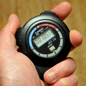 Vintage Casio Stop Watch Digital Perfect Working Order Trainer Running ...