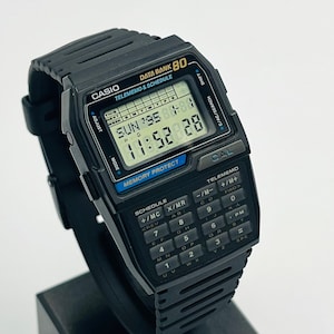 Nerd Watch CASIO DBC 80 Late 1990s Module 1486 Casio Data Bank Telememo ...