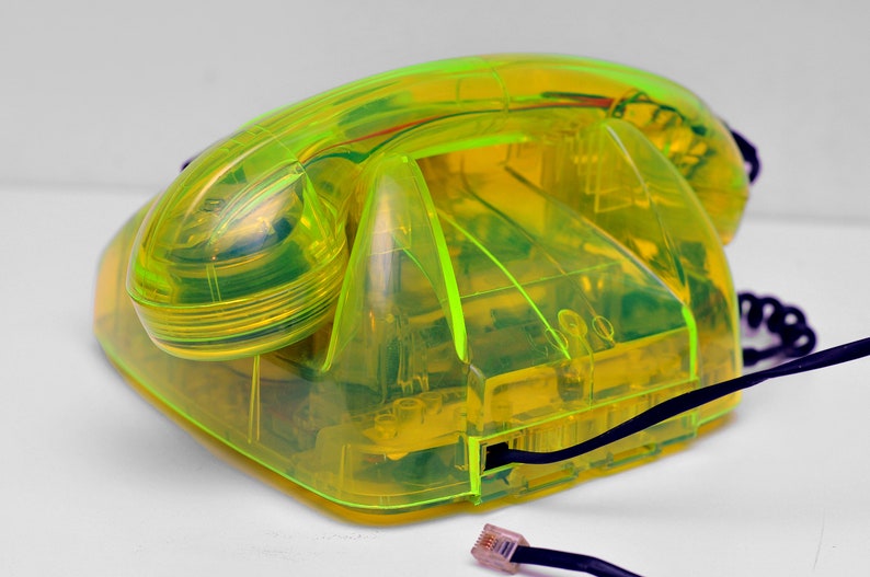 RARE Transparent 1970s Telephone Near Mint Rotary Dutch Delft Telephone ...