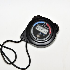 Vintage Casio Stop Watch Digital Perfect Working Order Trainer Running ...