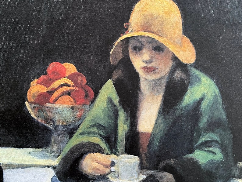 Rare Edward Hopper Automat Painting Official Retrospective - Etsy