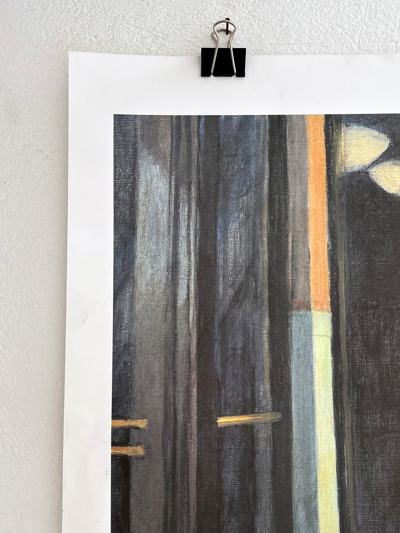 Rare Edward Hopper Automat Painting Official Retrospective - Etsy