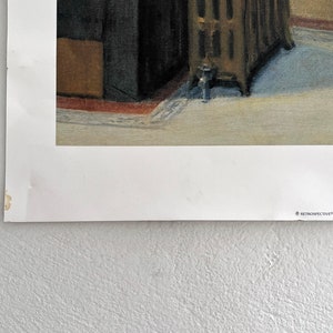 Rare Edward Hopper Automat Painting Official Retrospective Poster 1993 ...