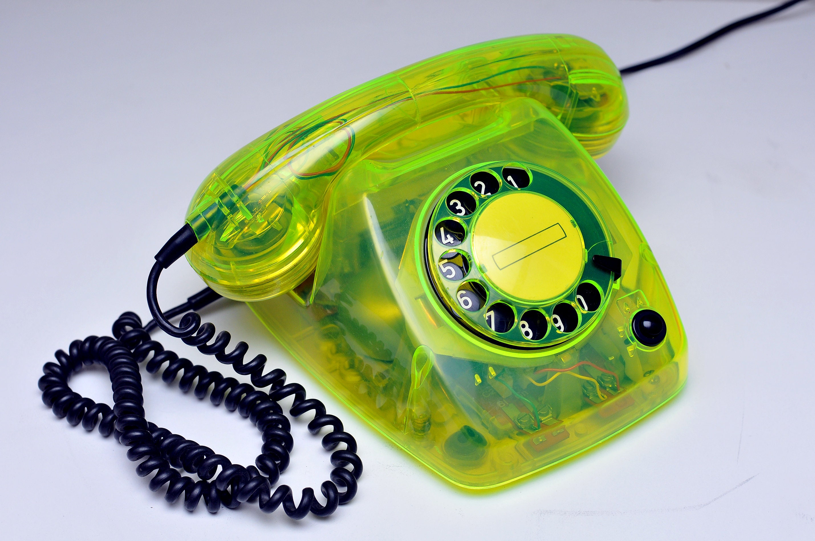 RARE Transparent 1970s Telephone Near Mint Rotary Dutch Delft Telephone ...