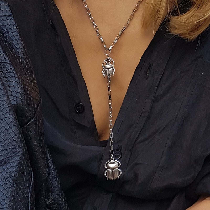 Scarab Necklace - Etsy