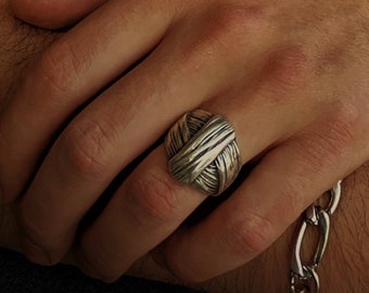 Silver Rope Ring - Etsy