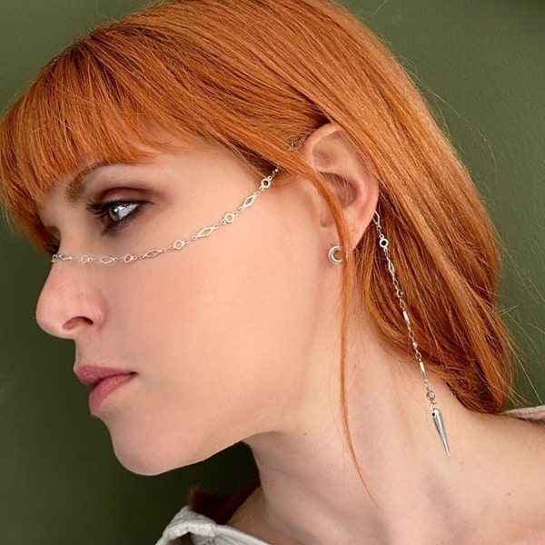 Head Jewelry Chain - Etsy