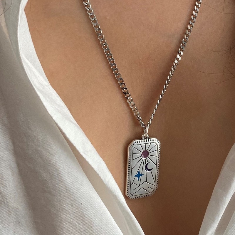 Rectangle Pendant - Etsy