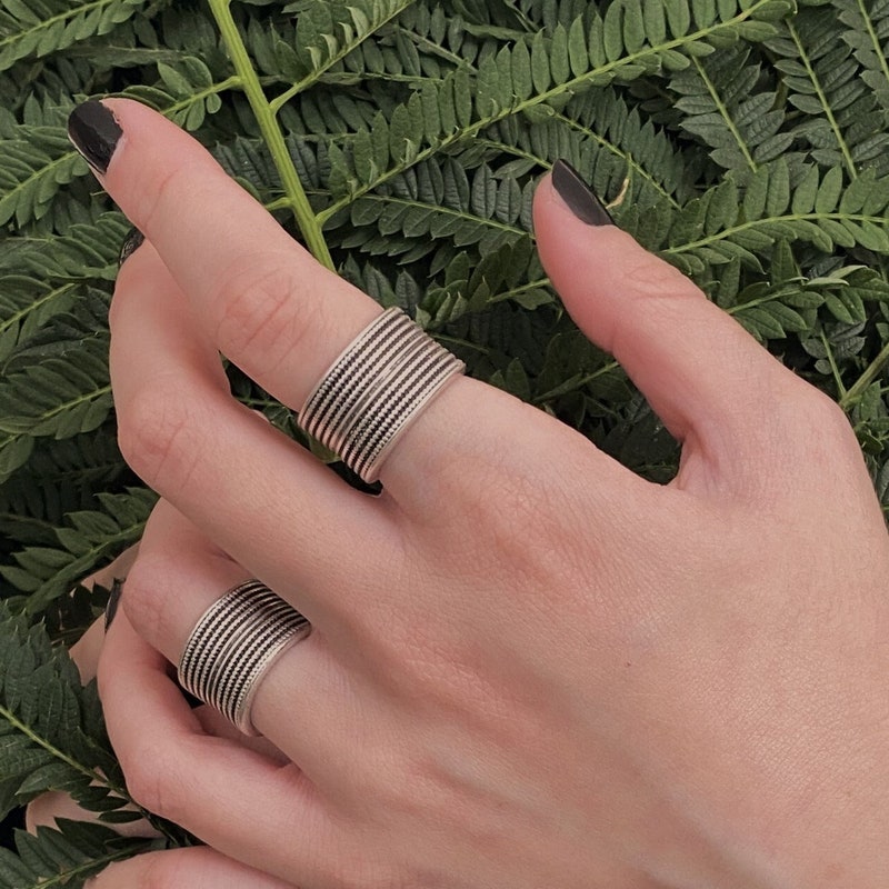 Silver Braided Ring - Etsy