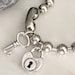 Chunky Ball Chain With Padlock and Key, Uno De 50 Style Key and Padlock ...