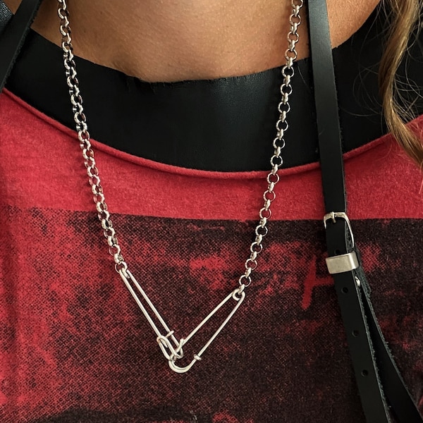 Safety Pin Chain - Etsy