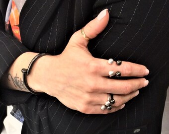 Silver Ball Ring | Etsy