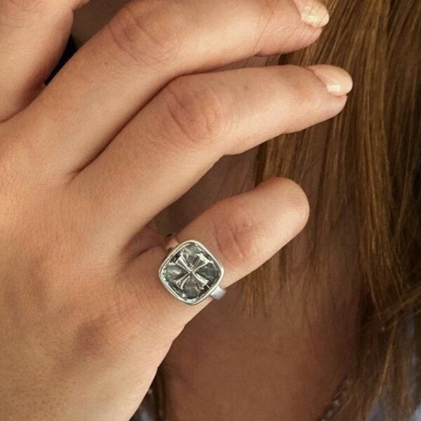 Christian Cross Ring - Etsy