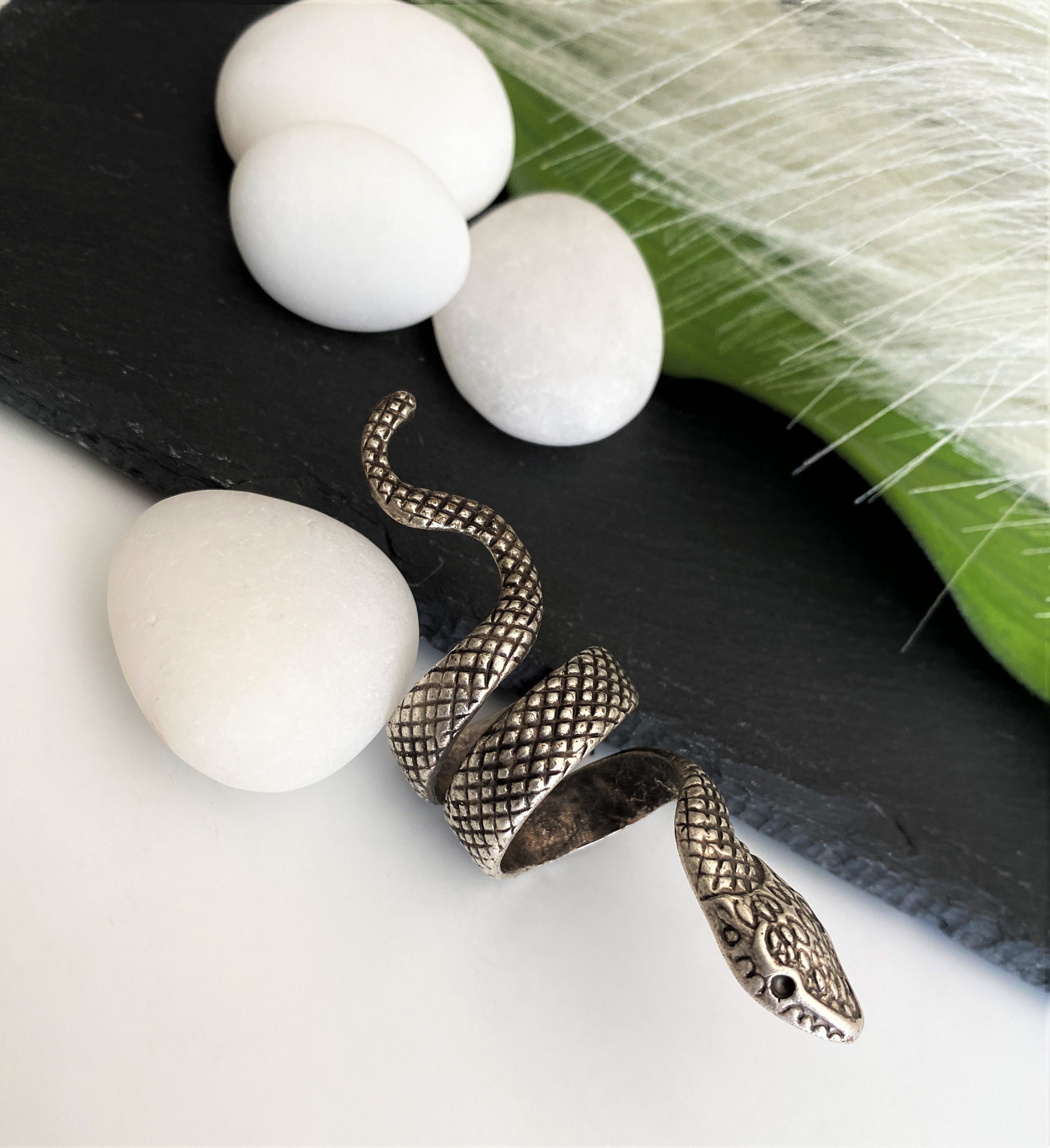 Dark Silver Extra Long Finger Ring Statement FULL FINGER - Etsy