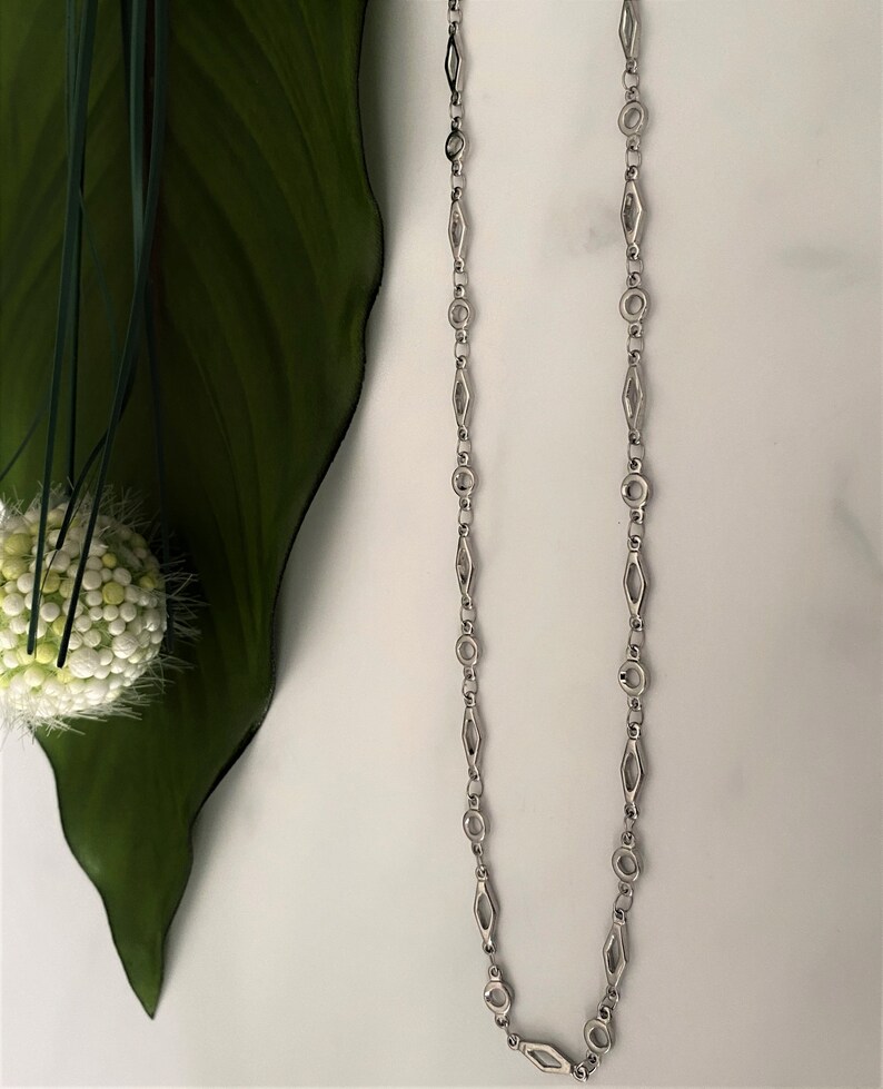 Rhombus-circle Multi Style Chain Necklace Modern Y Shaped - Etsy