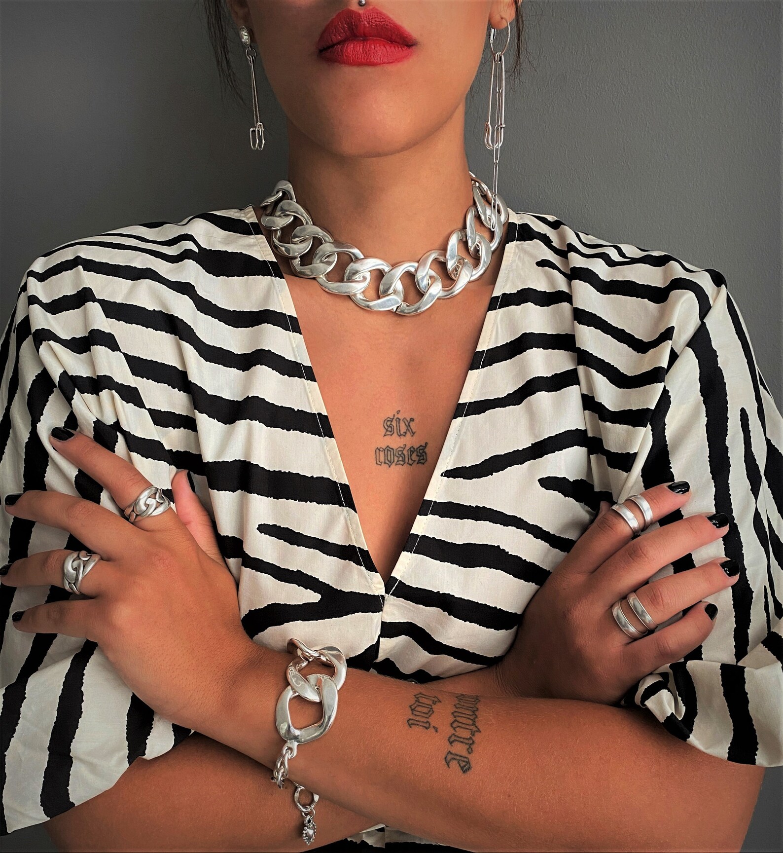 Heavy Big Links Chain Adjustable Choker Extra Large Miami - Etsy