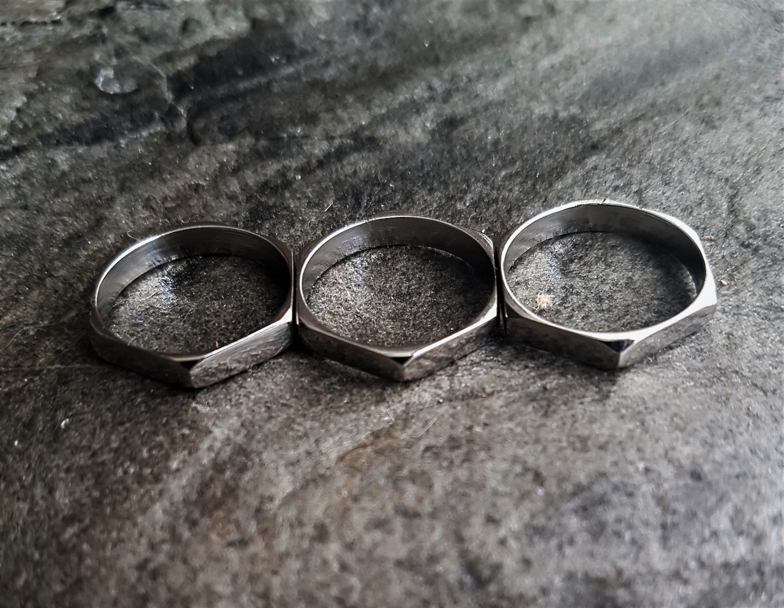 Silver Hex Nut Ring Hexagon Nut Ring Womens Industrial - Etsy