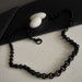 Mens Black Rolo Chain Necklace Statement Black Masculine - Etsy