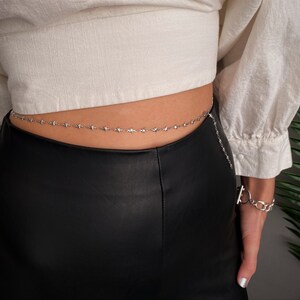 Small Stars Waterproof Belly Chain• Rhombus Elegant Body Necklace ...