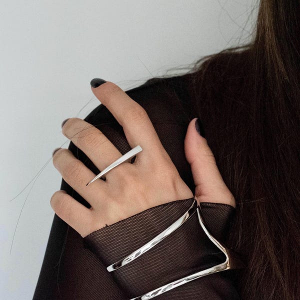 Three Finger Ring - Etsy