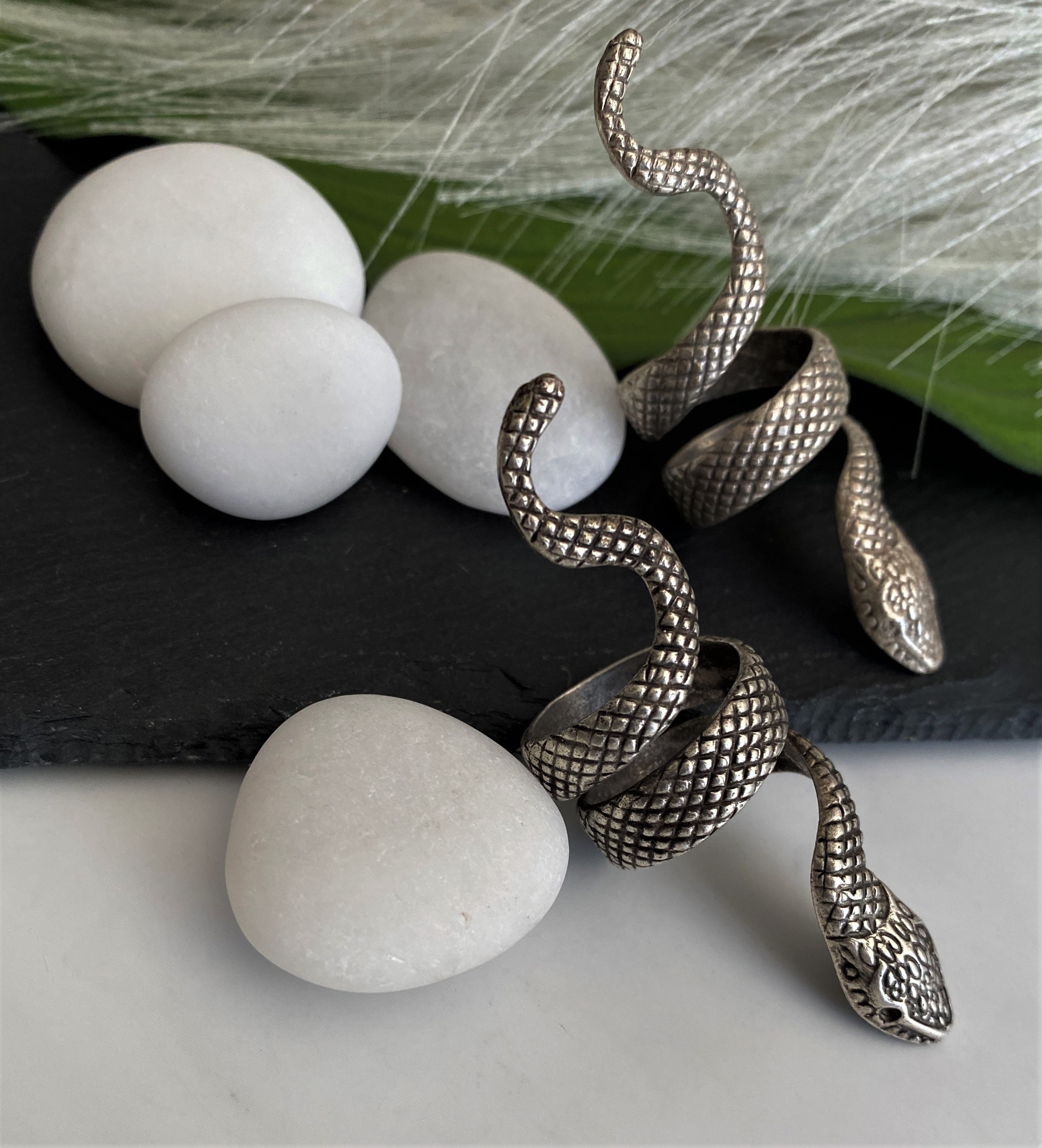 Dark Silver Extra Long Finger Ring Statement FULL FINGER - Etsy